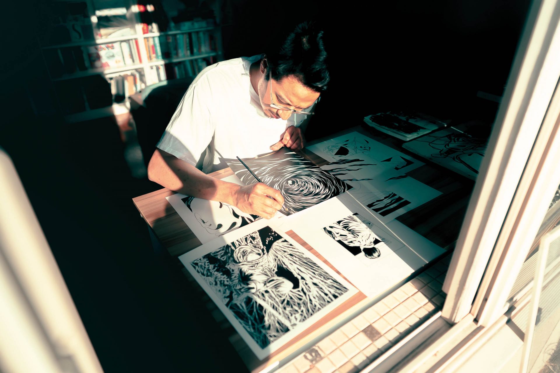 Illustrator AJ Dungo Blends Personal Tragedy and Surf History in "In Waves"