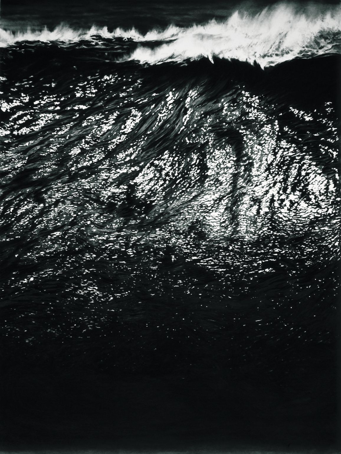 Charcoal Wave Drawings by Robert Longo | The Surfers Journal